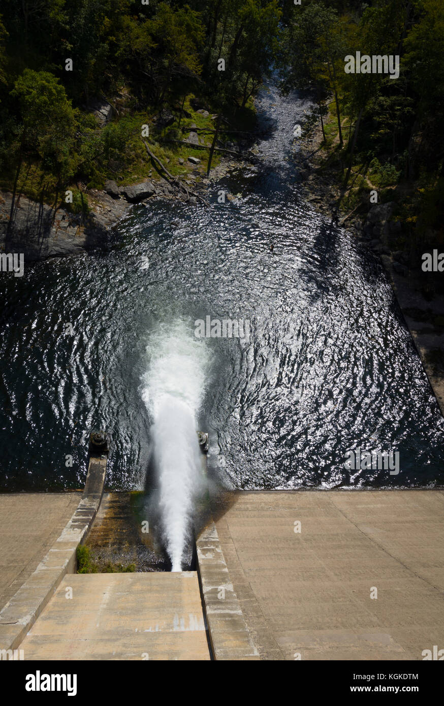 Waterflow release at Prettyboy Reservoir Dam, Baltimore County ...