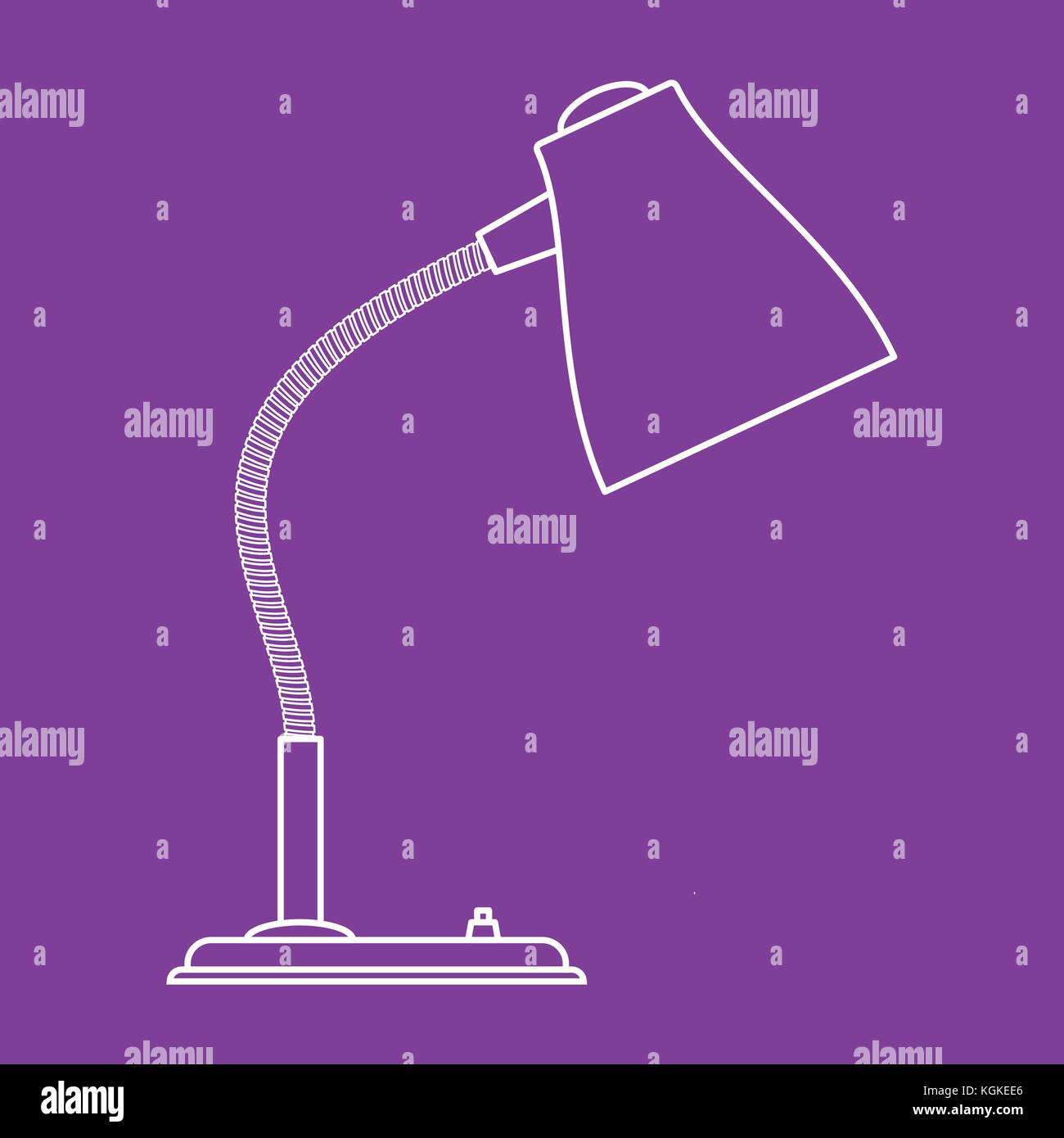 Desk lamp vector Stock Vector Image & Art - Alamy