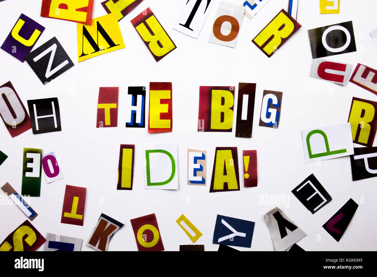 A Word Writing Text Showing Concept Of The Big Idea Question Made Of