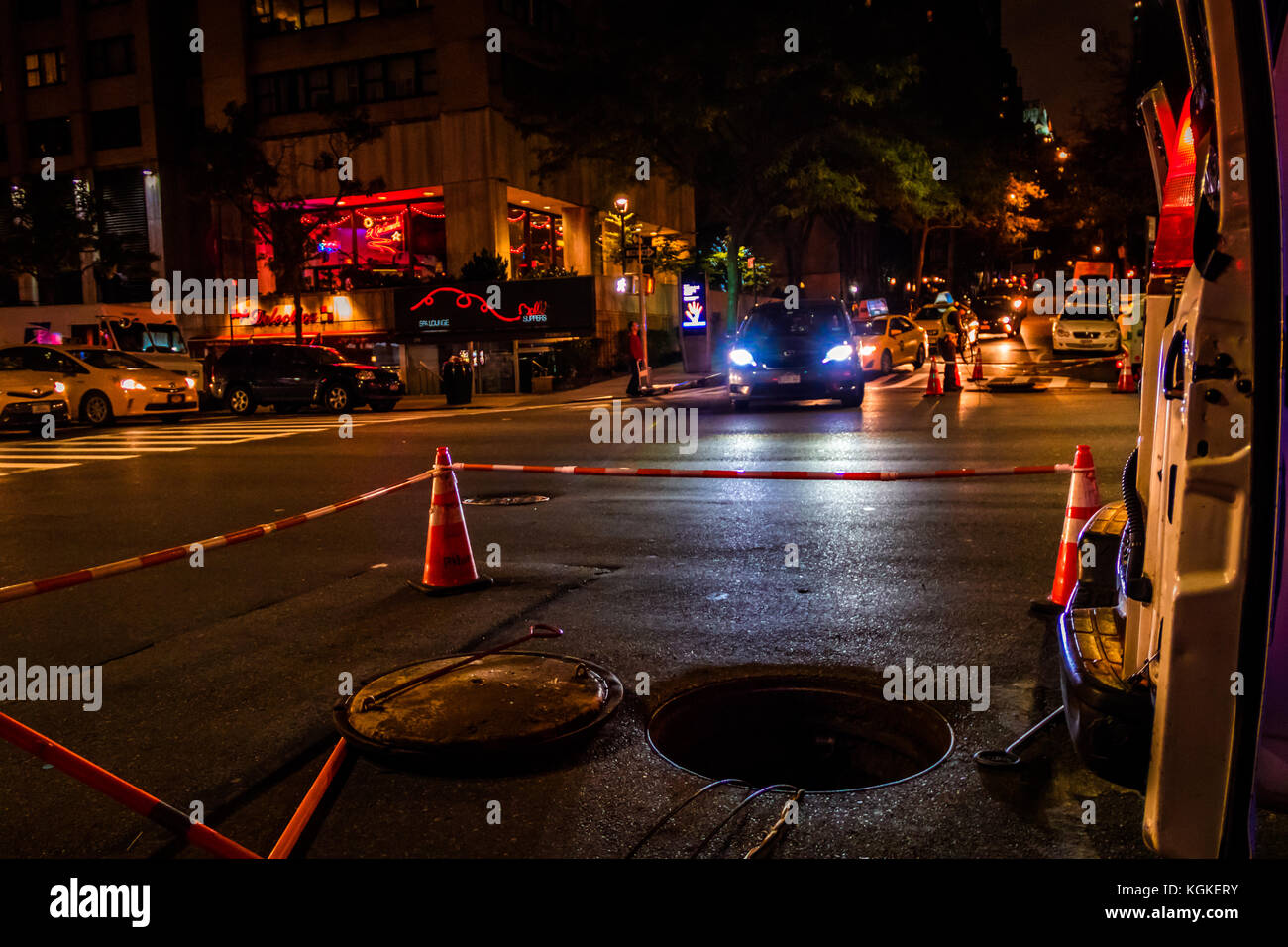 New York City, East 46th Street, Manhattan - November 1, 2017: A ...