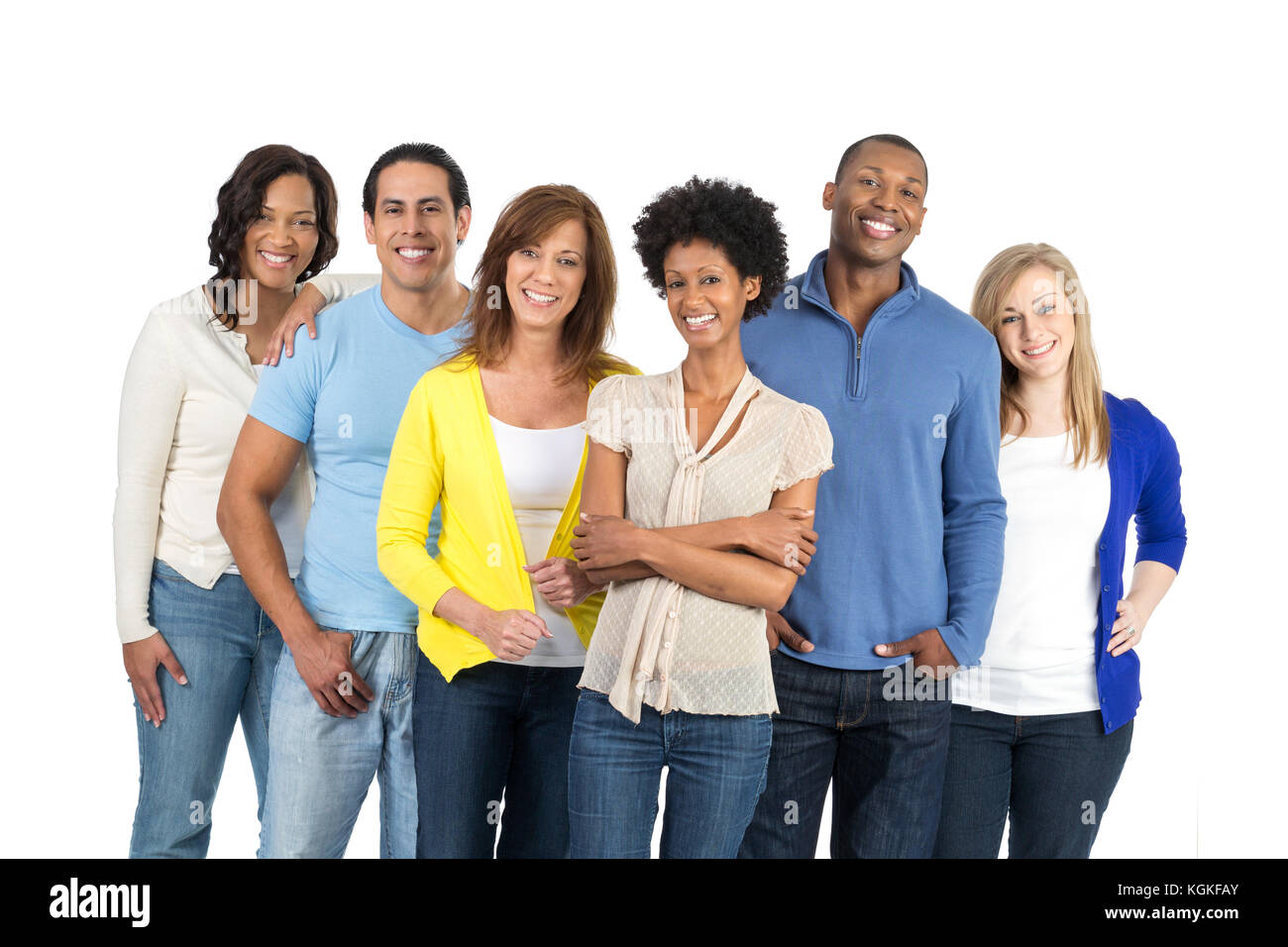 Diverse group of friends Stock Photo - Alamy