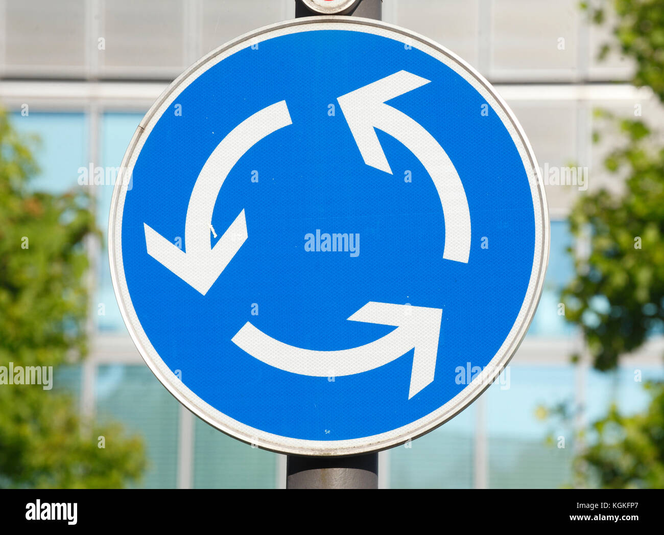 Traffic sign roundabout, Germany Stock Photo - Alamy