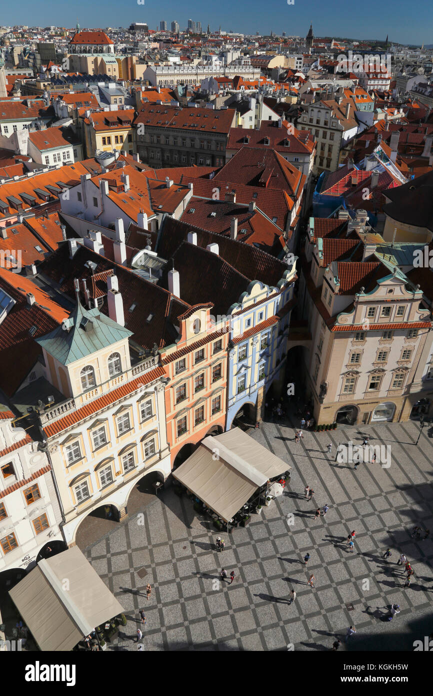 Aerial townscape town square center hi-res stock photography and images ...