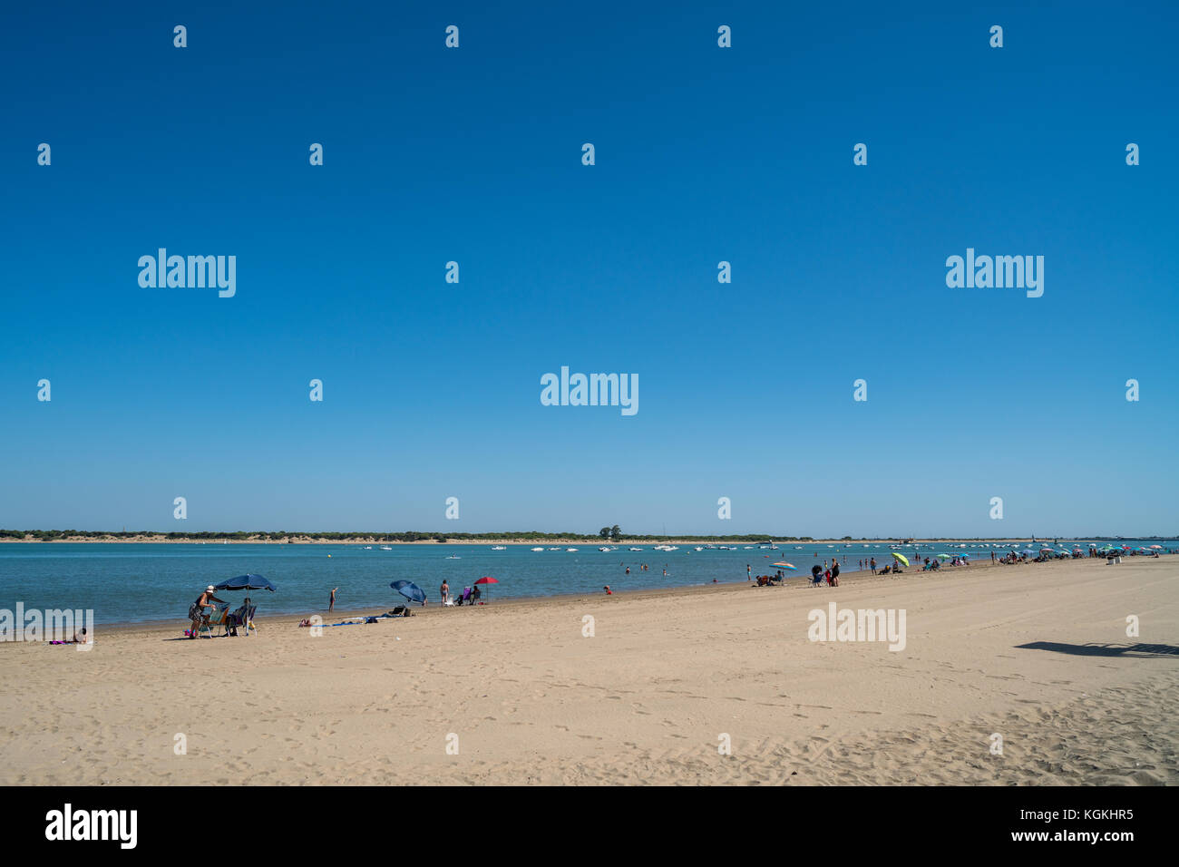Beach in Sanlúcar de Barrameda, Andalusia, Spain Stock Photo - Alamy