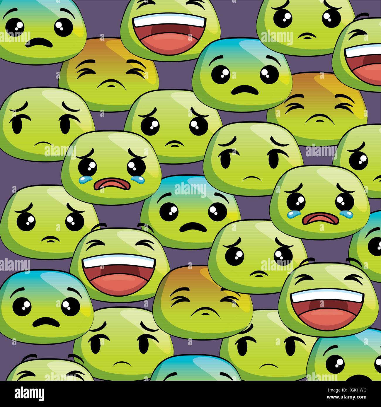 cute emoji cartoon vector illustration graphic design Stock Vector ...