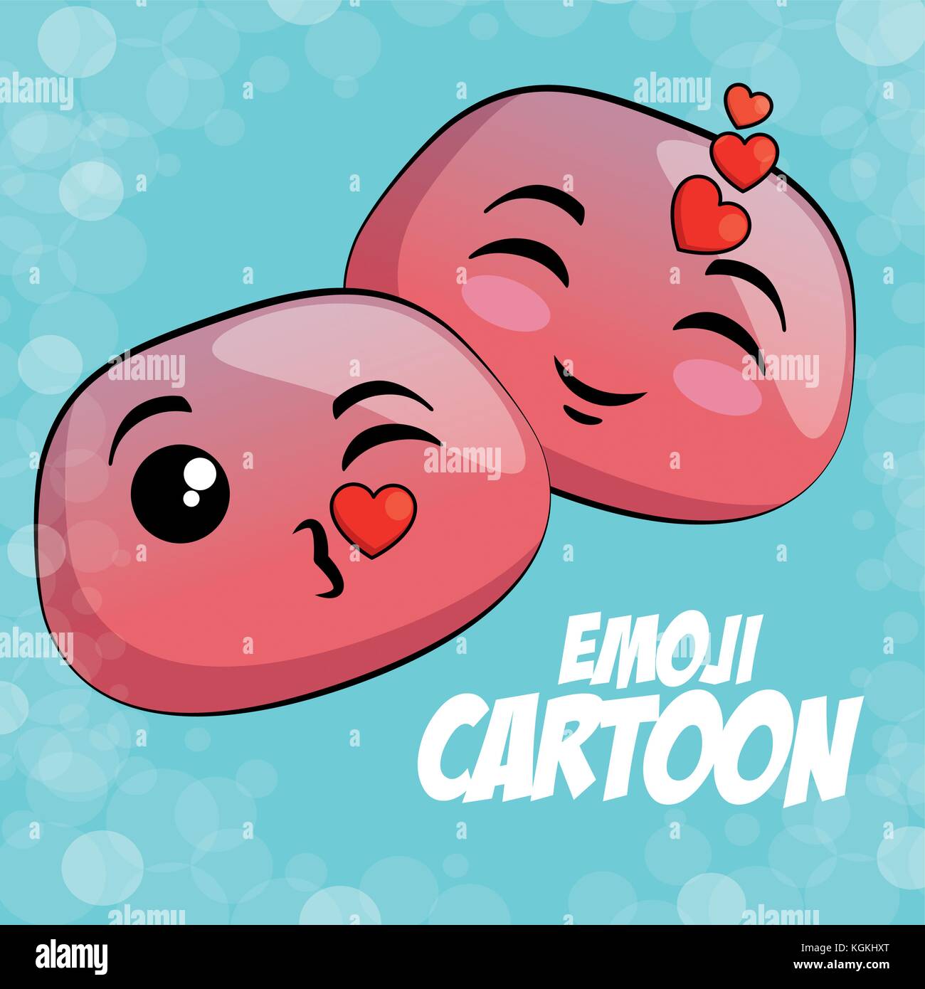 cute emoji cartoon vector illustration graphic design Stock Vector ...