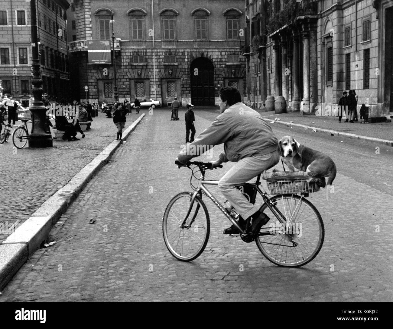 Old man and a dog Black and White Stock Photos & Images - Alamy