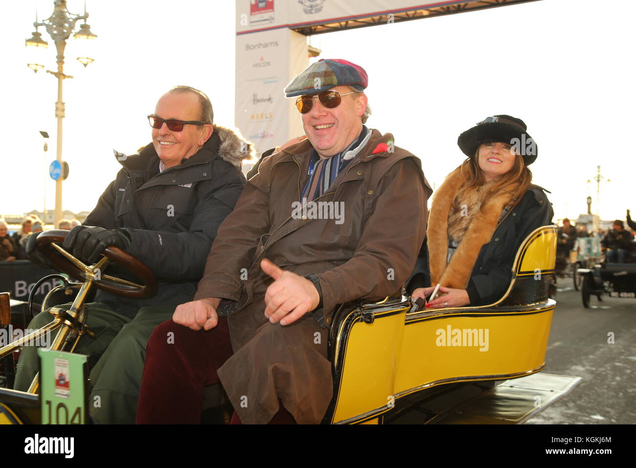 Quintin Wilson drives a O4156 Wolseley from the British Motor Museum on ...