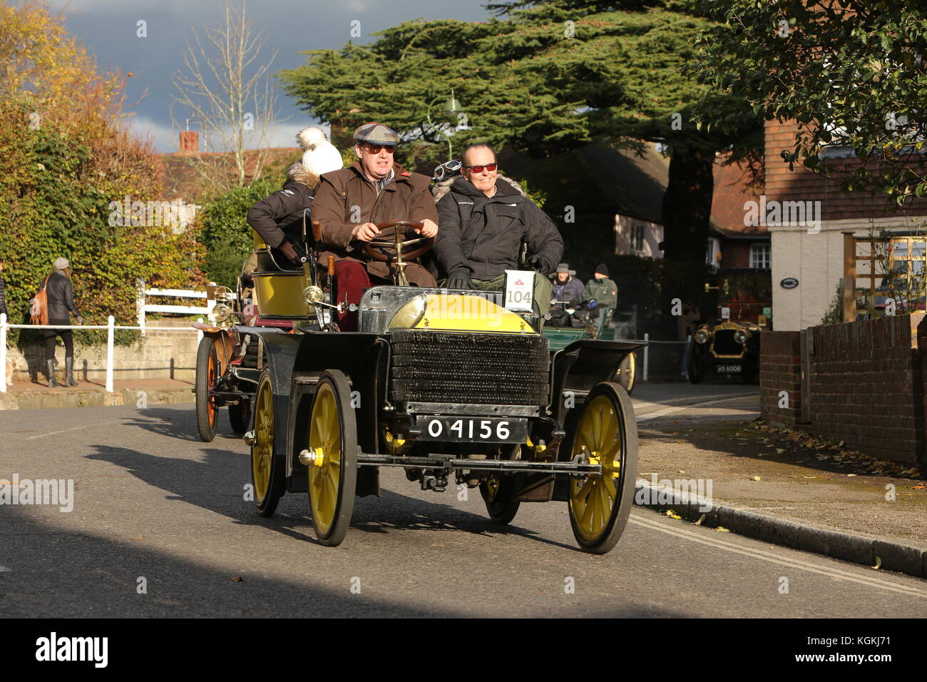 Quintin Wilson drives a O4156 Wolseley from the British Motor Museum on ...
