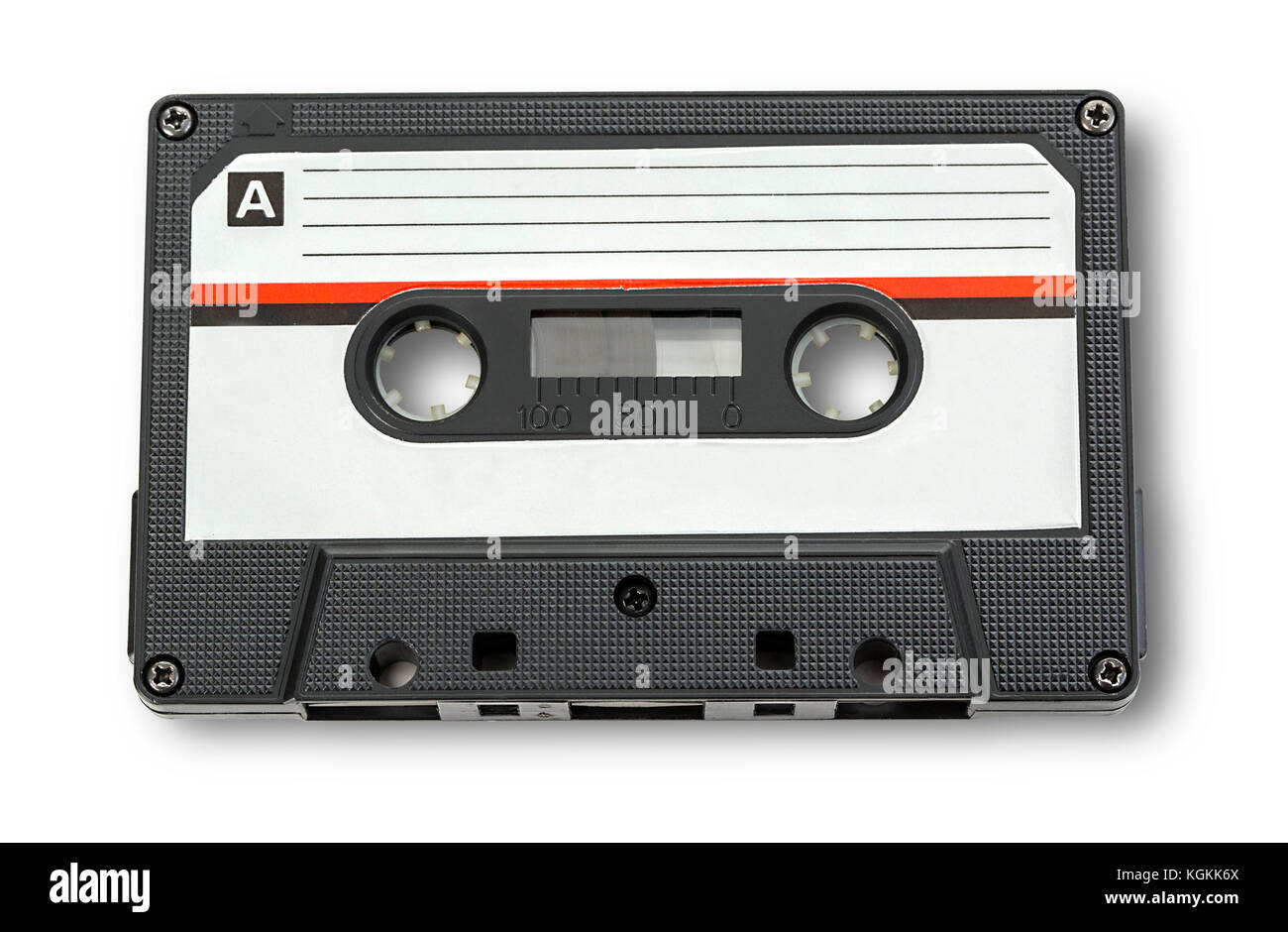 Audio cassette tape isolated on white background with clipping path Stock Photo - Alamy