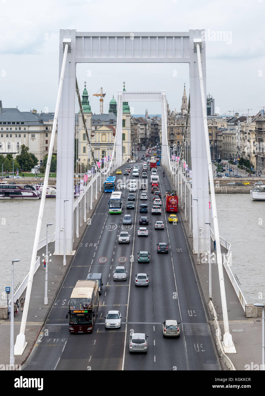 Elisabeth bridge in Budapest, Hungary on September 2017 Stock Photo - Alamy