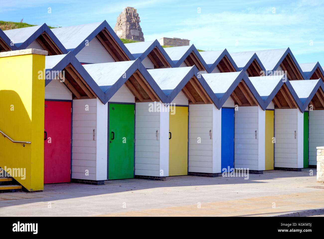 Modern beach huts hi-res stock photography and images - Alamy