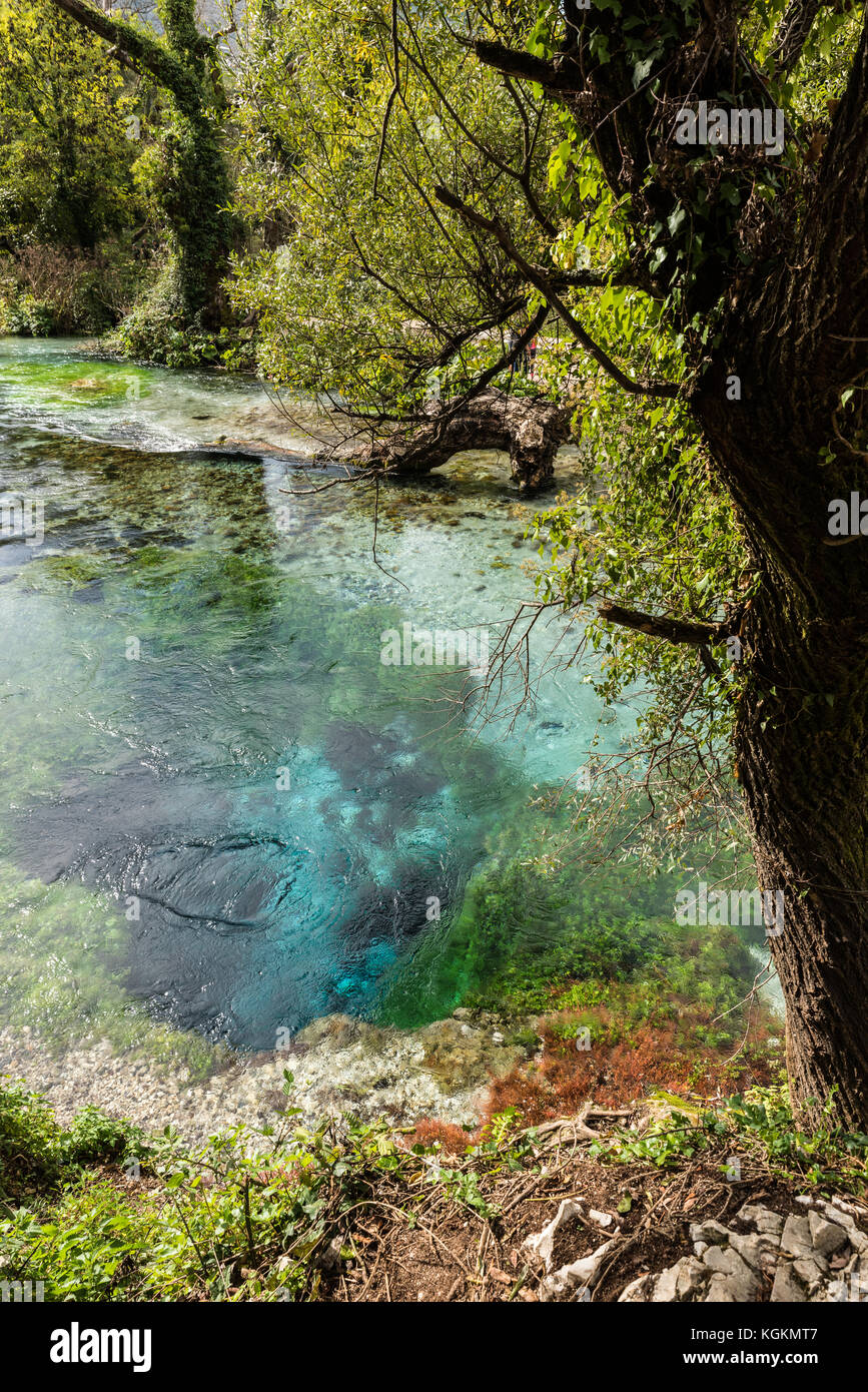 Syri Kaltër, a spring in southern Albania Stock Photo - Alamy