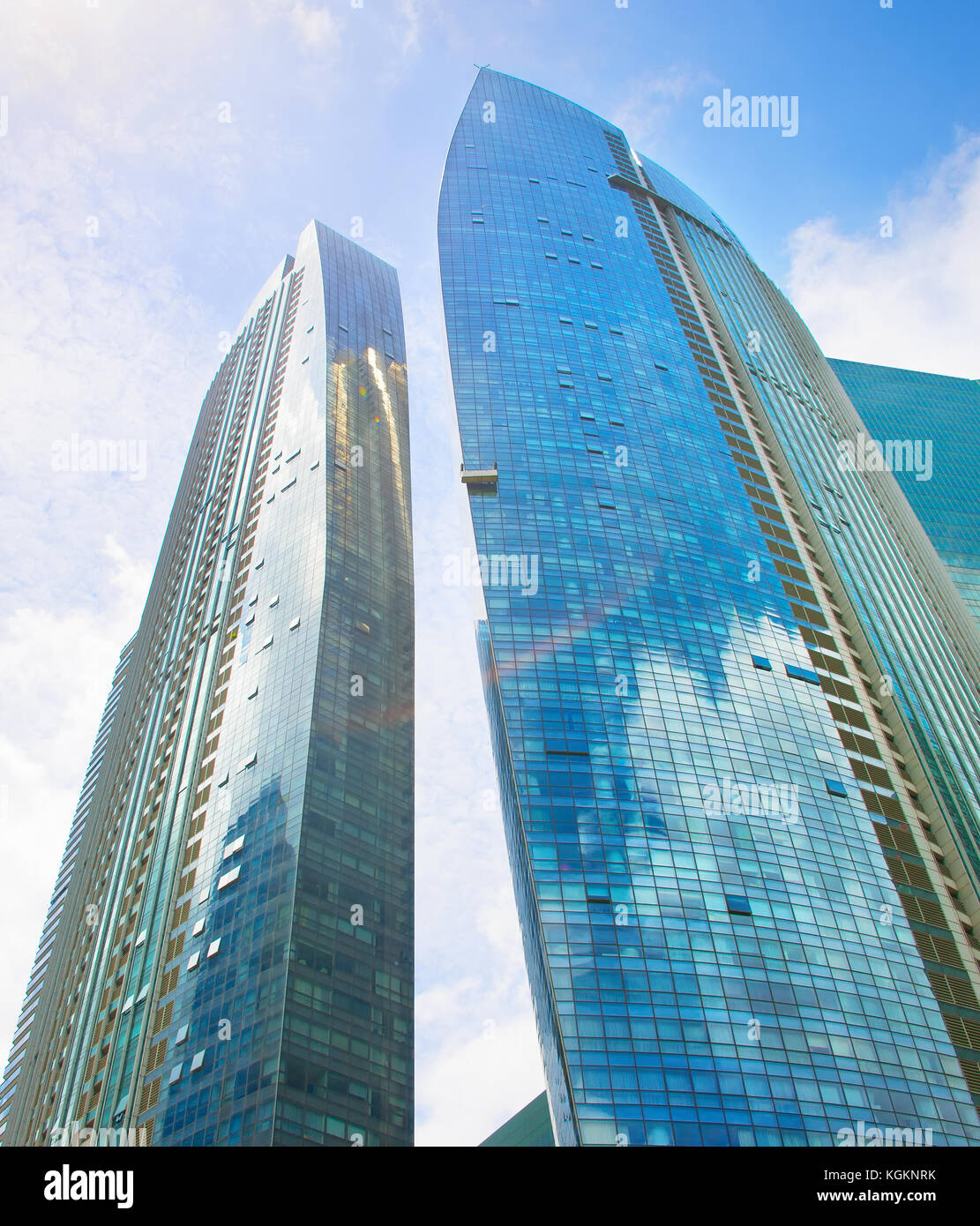 Modern light and modern commercial buildings hi-res stock photography ...