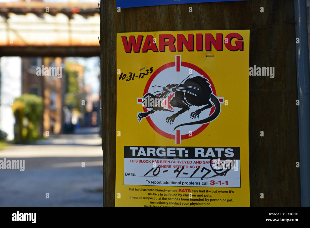 Rat Danger Zone Sign