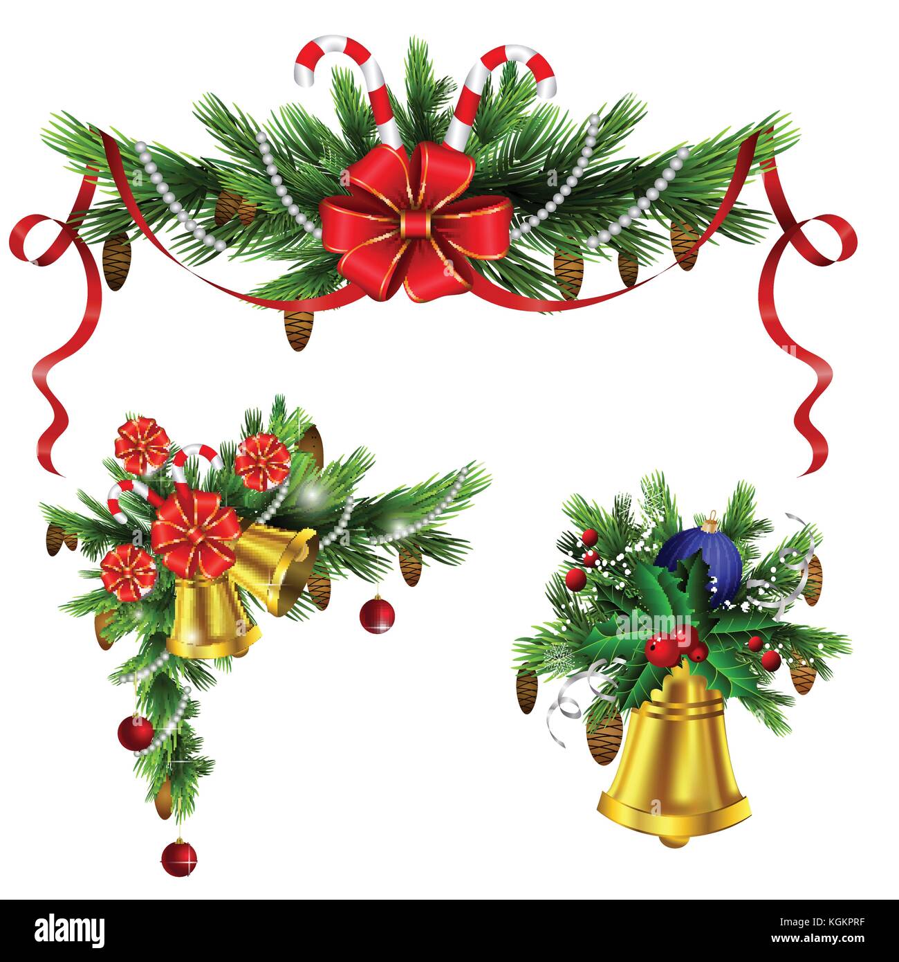 Christmas bell cutout Stock Vector Images - Alamy