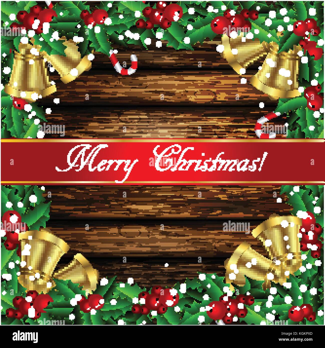 Holly Christmas frame Stock Vector Image & Art - Alamy