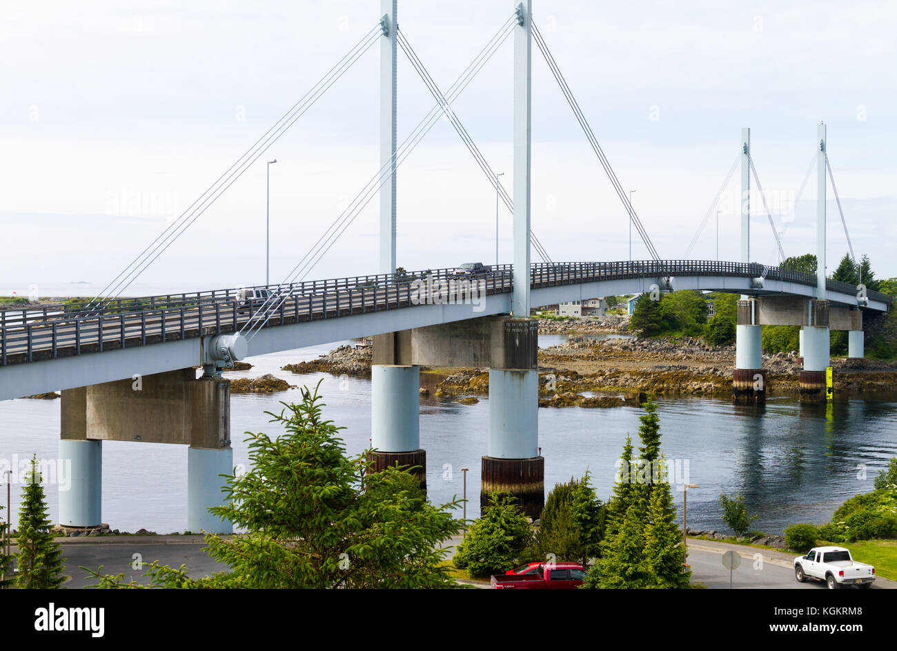 The John O'Connell bridge in Sitka, Alaska Stock Photo - Alamy