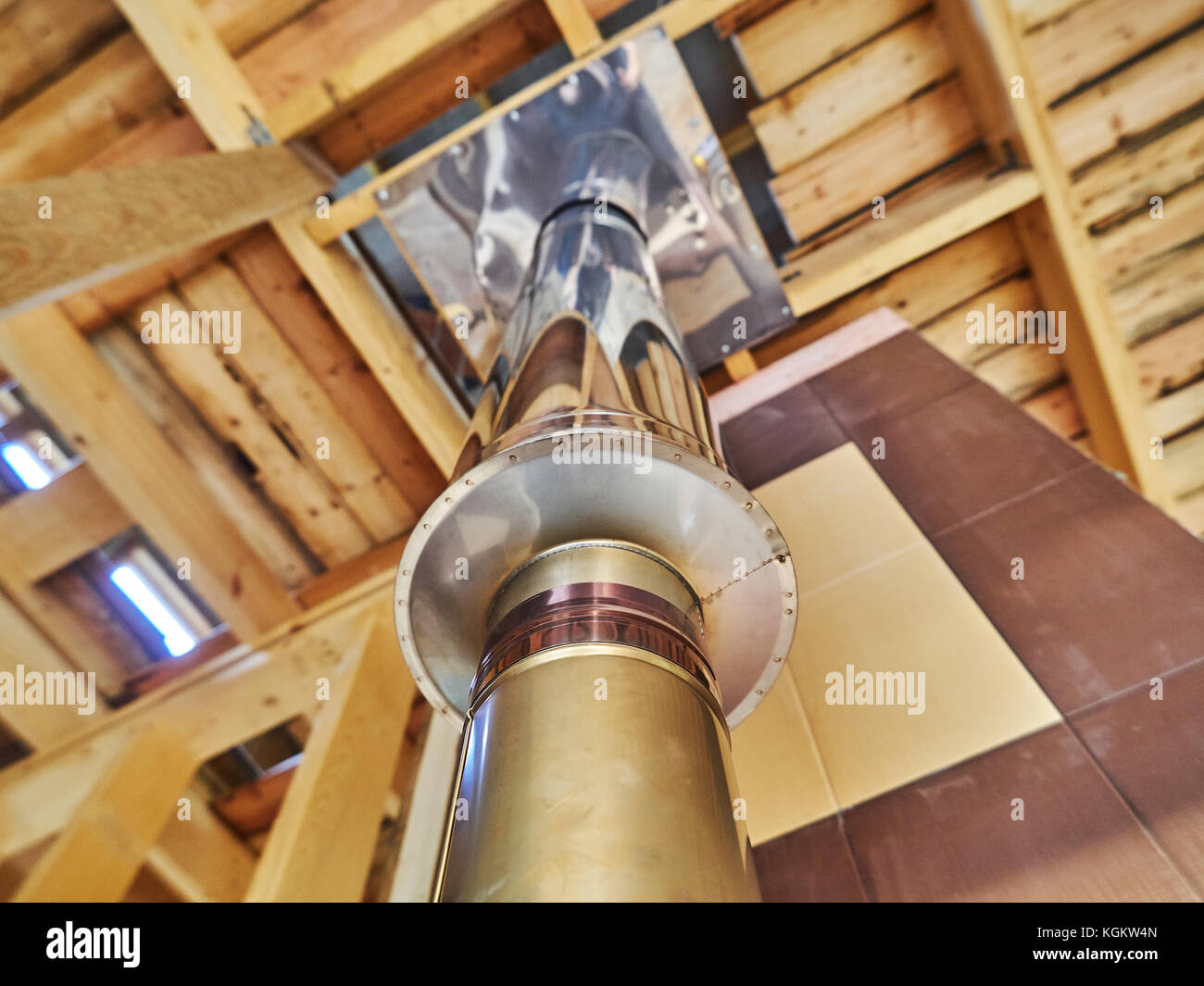 chimney in a frame house Stock Photo - Alamy
