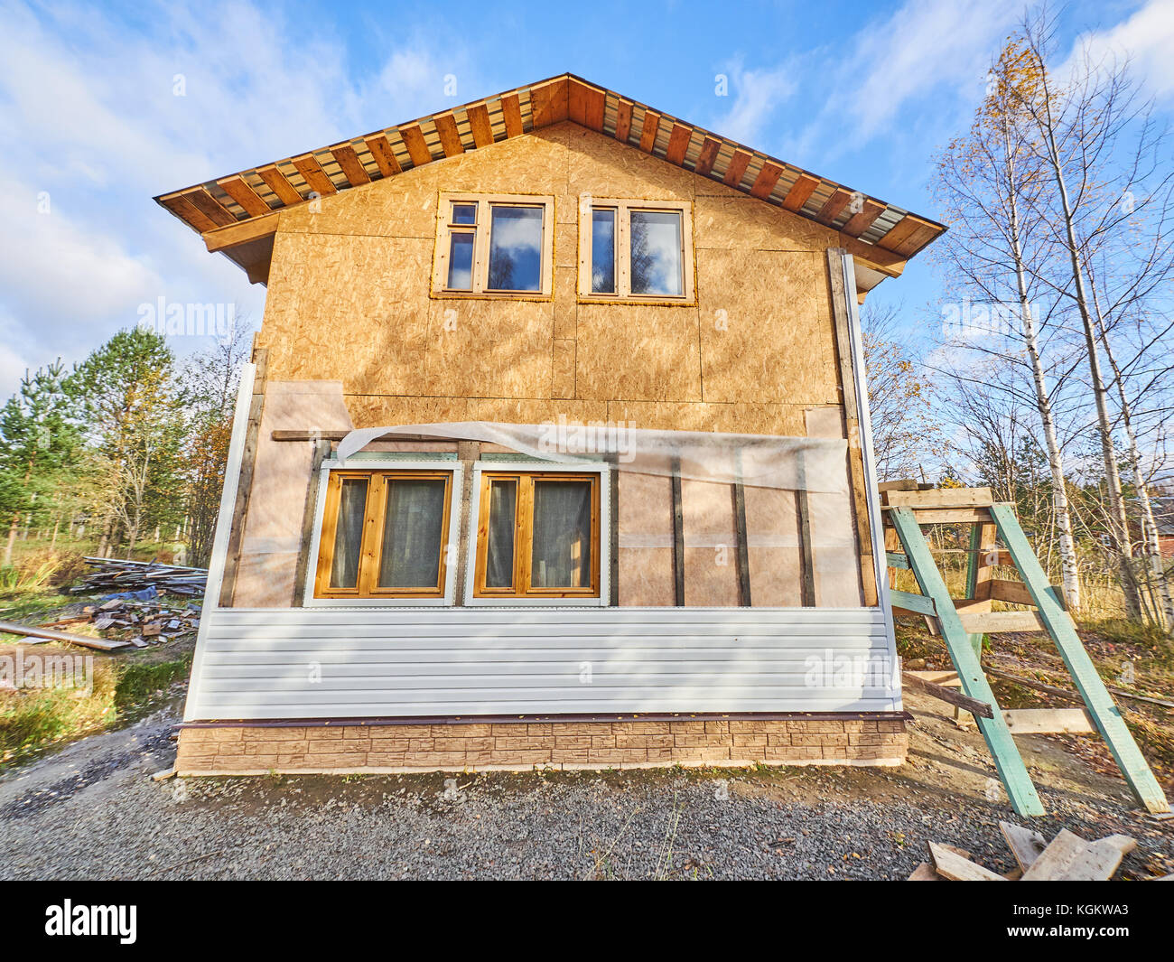 siding of frame house Stock Photo - Alamy