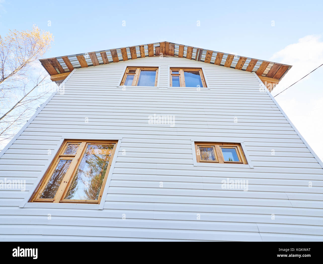 siding of frame house Stock Photo - Alamy