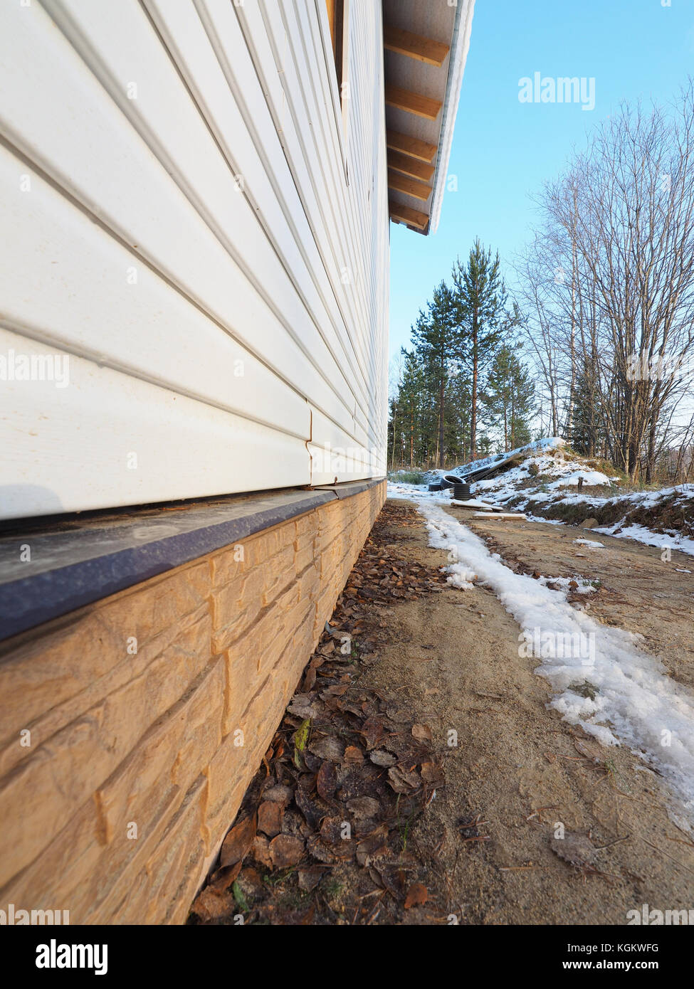 siding of frame house Stock Photo - Alamy
