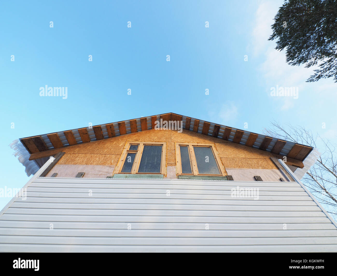 siding of frame house Stock Photo - Alamy