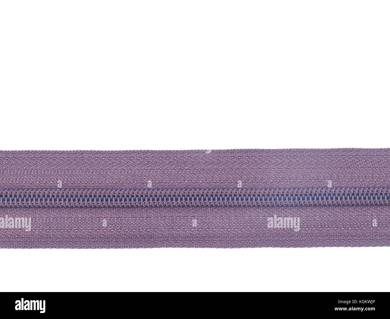 brown zipper on white background Stock Photo - Alamy