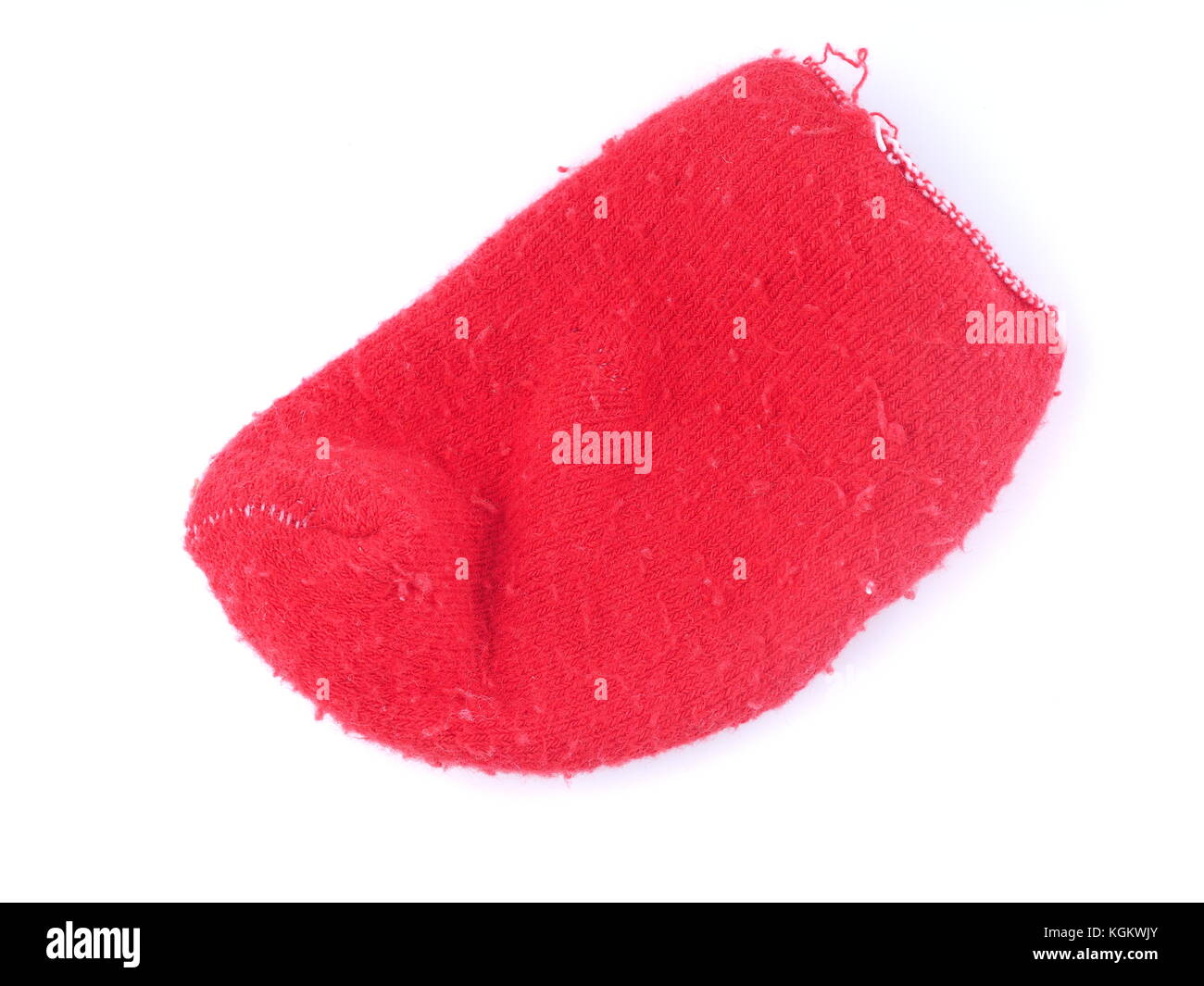 red children's socks on a white background Stock Photo - Alamy