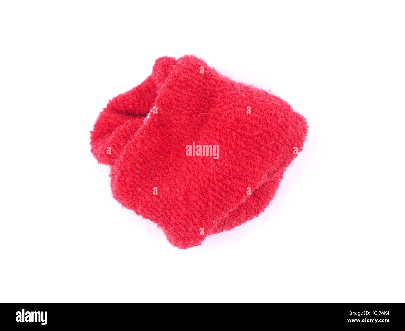 red children's socks on a white background Stock Photo - Alamy
