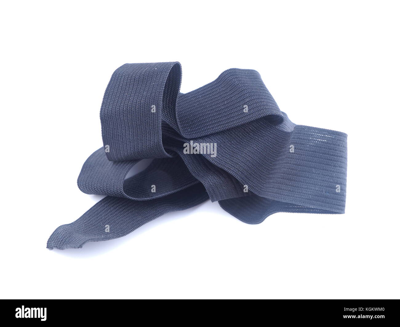 black fabric gum on white background Stock Photo - Alamy