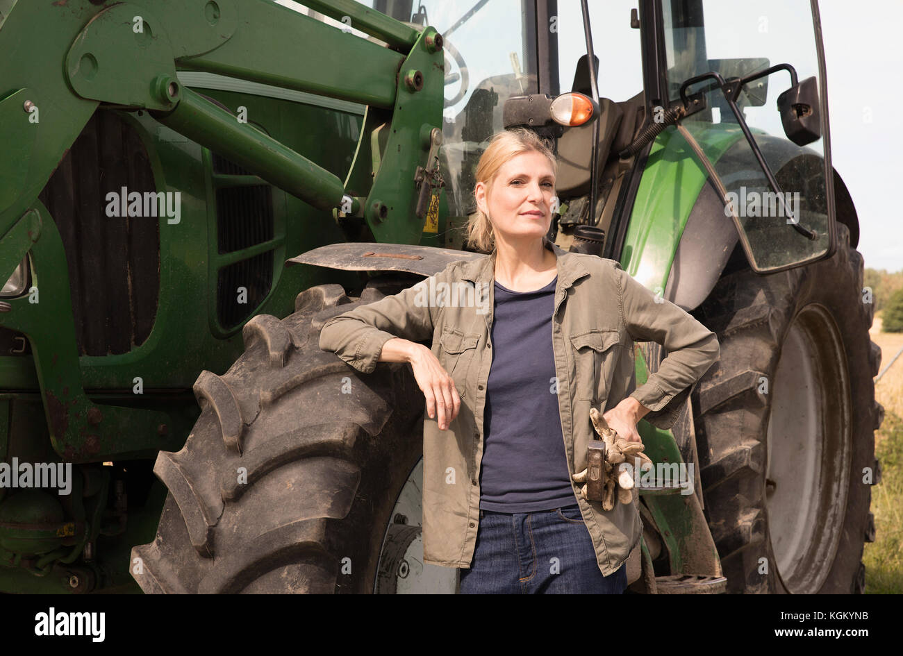 Portrait image of tractor hi-res stock photography and images - Alamy