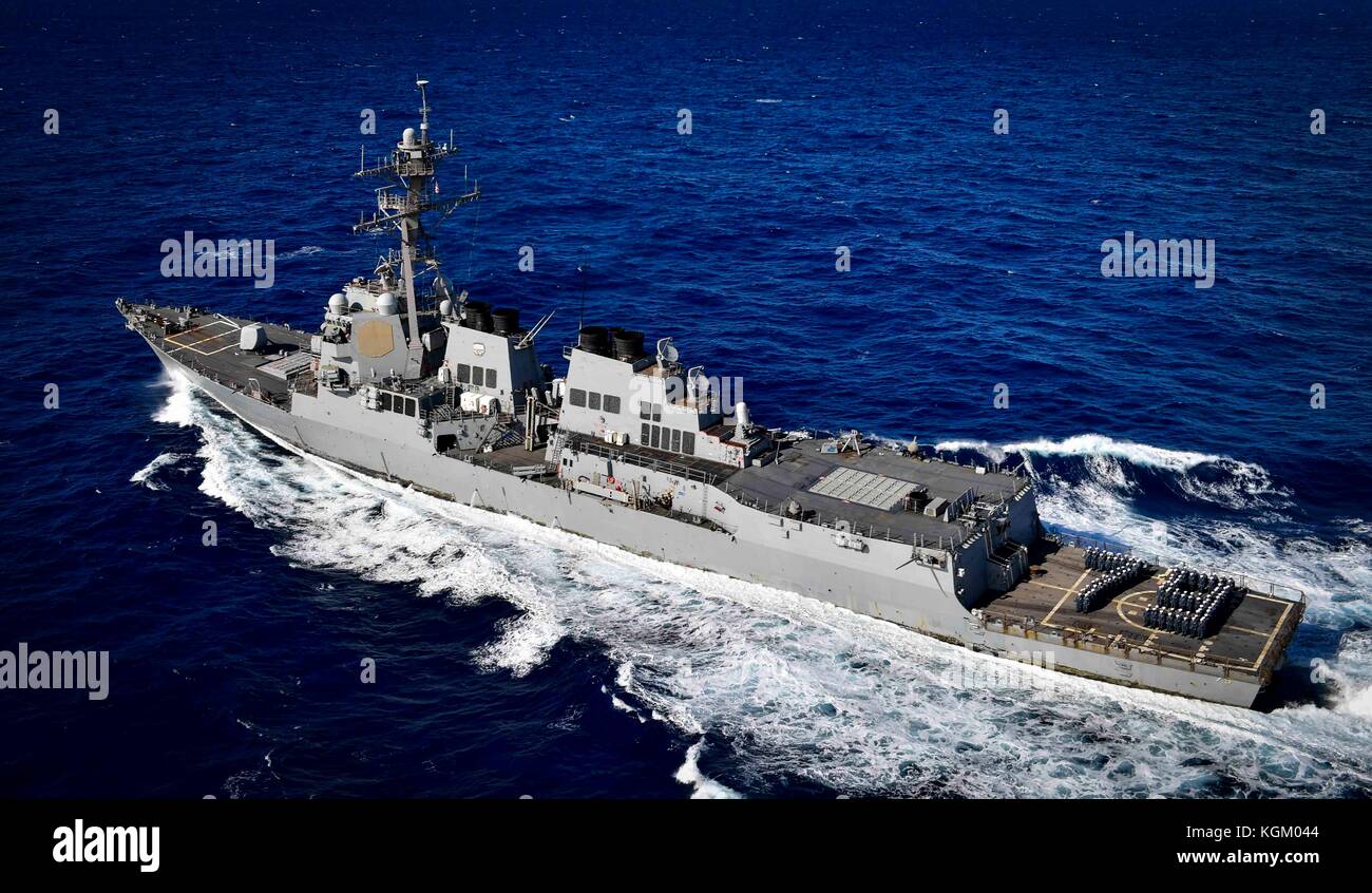 Sailors form the number 79 on the flight deck of the Arleigh Burke ...