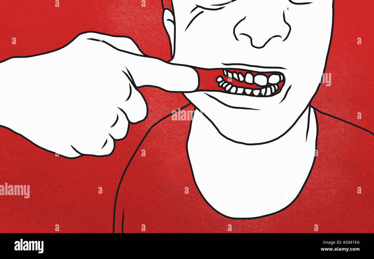 Mouth illustration digital hi-res stock photography and images - Alamy