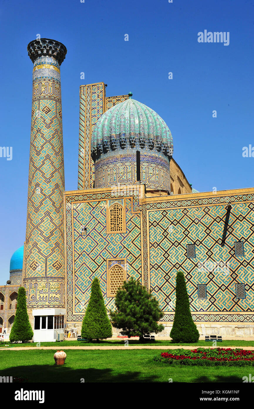 Samarkand: Registan historical building Stock Photo - Alamy