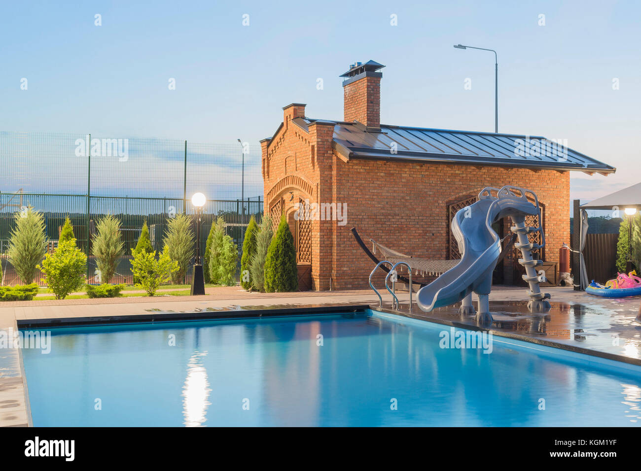 Yard with swimming hi-res stock photography and images - Alamy