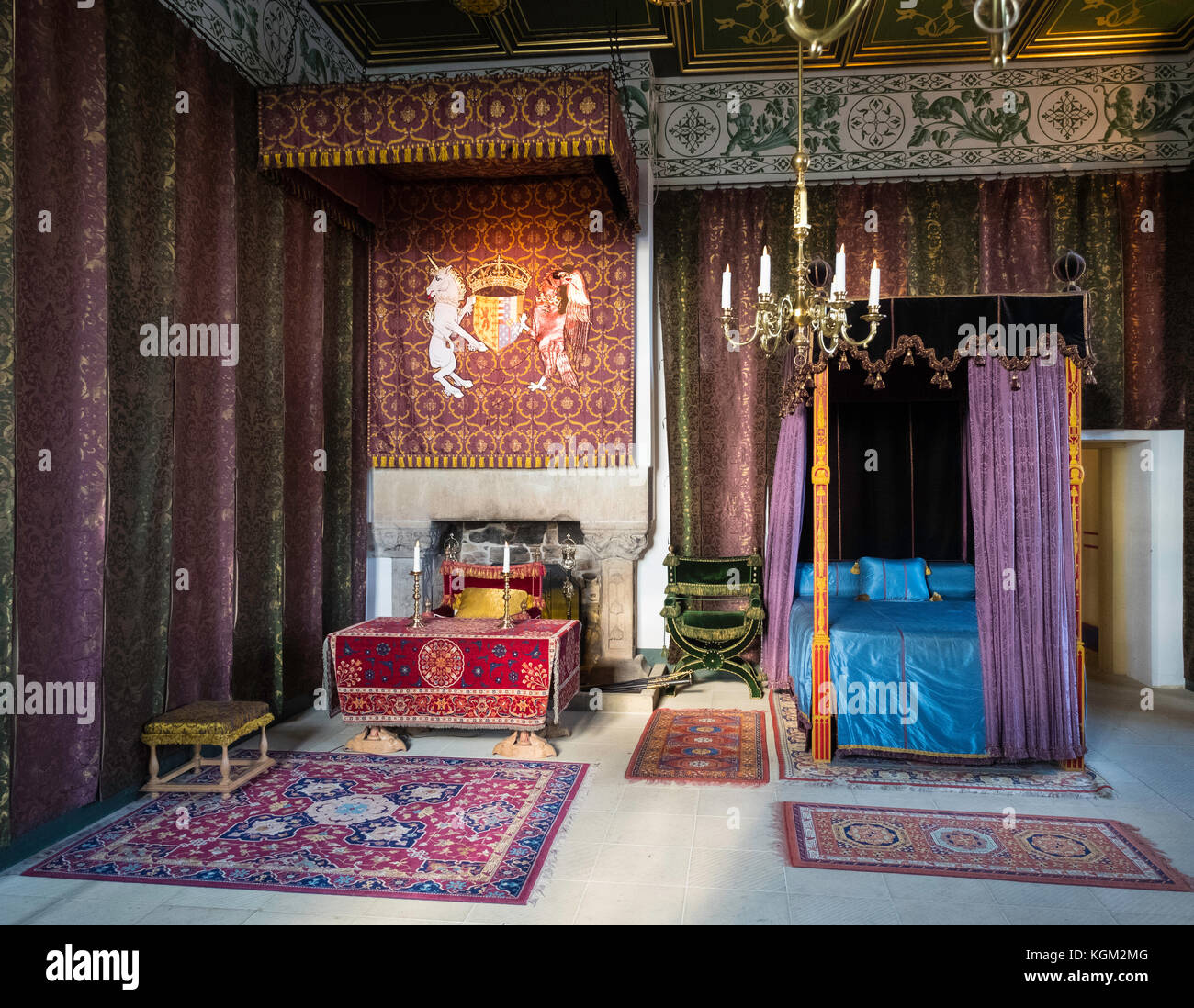 The Queen's Bedchamber inside Royal Palace at Stirling Castle in ...