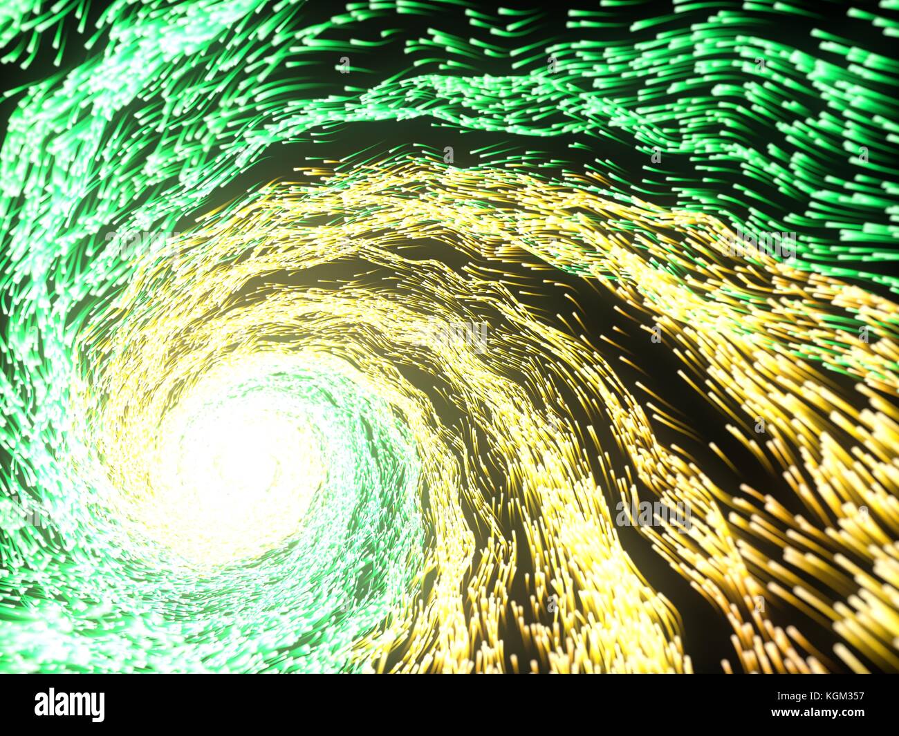 concept of energy particles and light core. 3d illustration Stock Photo ...