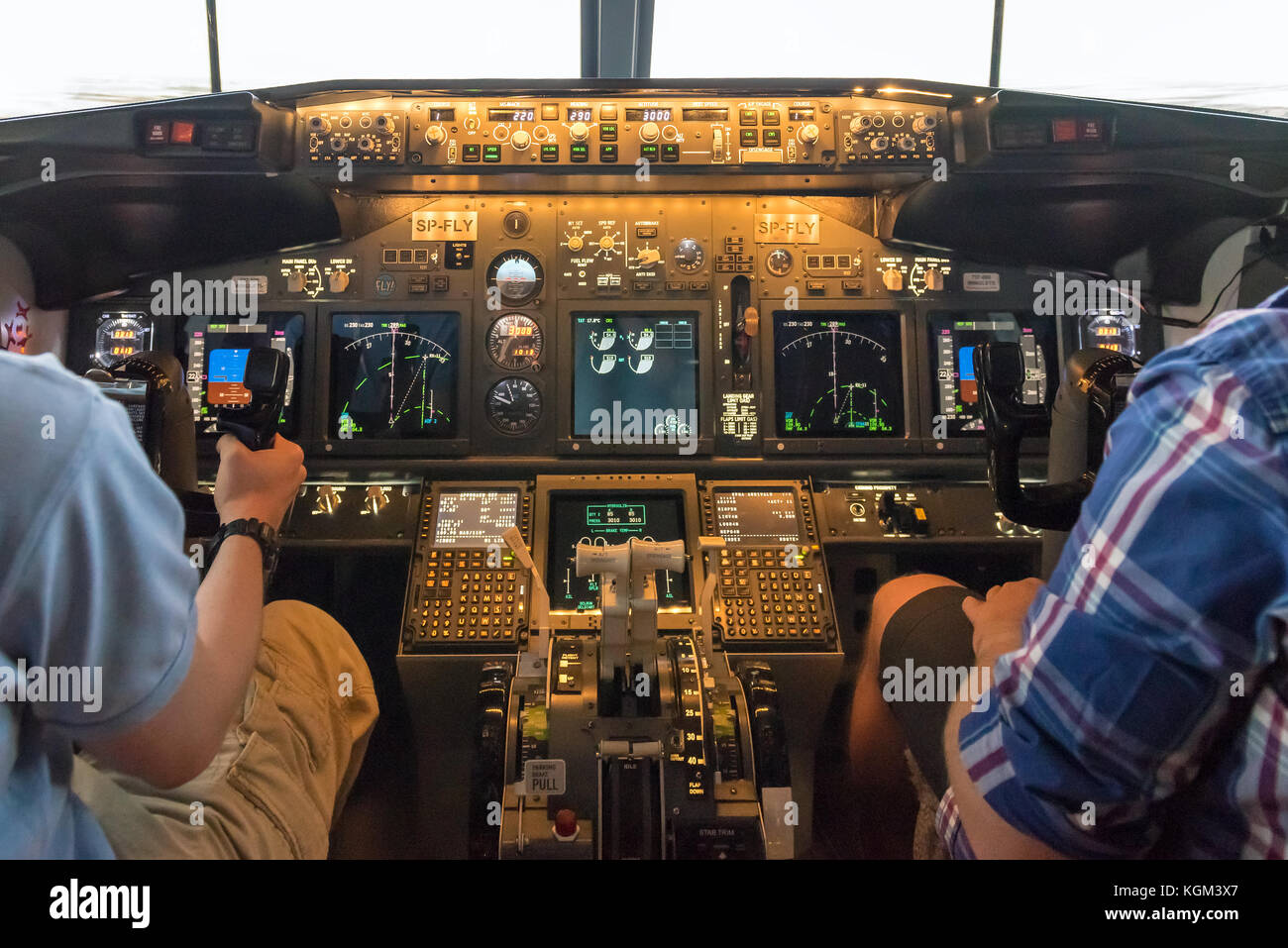 Aircraft cockpit simulator hi-res stock photography and images - Alamy