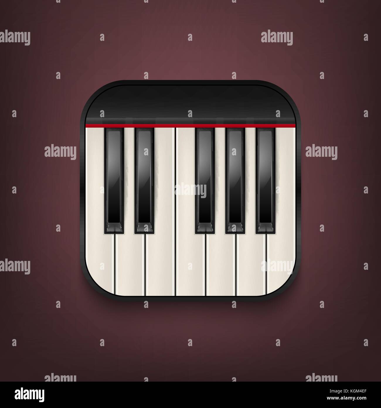 Square grand piano Stock Vector Images - Alamy