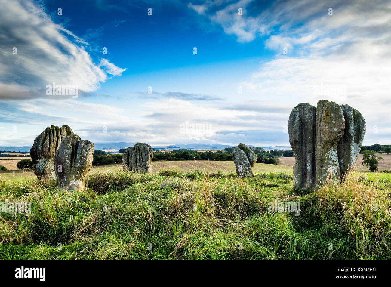 Duddo Stone Circle Stock Photo - Alamy