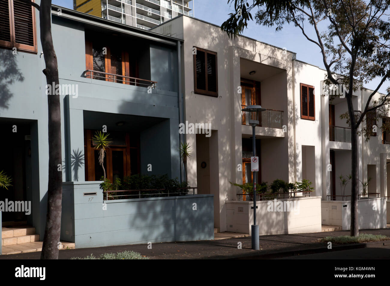 terrace houses pyrmont sydney new south wales australia Stock Photo - Alamy