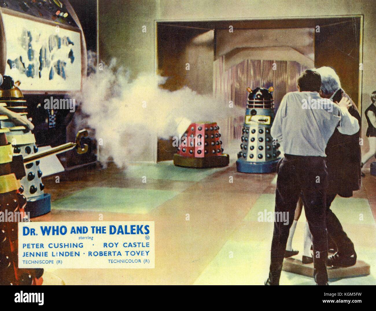 Dr. Who and the Daleks (1966) , Peter Cushing , Roy Castle Date: 1965 Stock Photo - Alamy