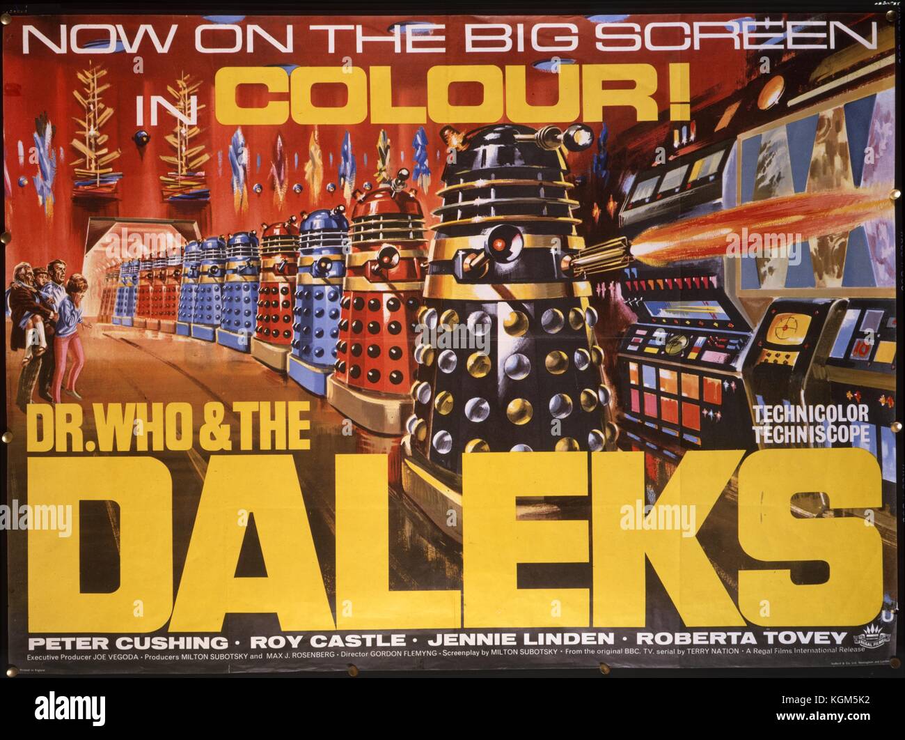 Dr who and the daleks 1966 film poster hi-res stock photography and ...