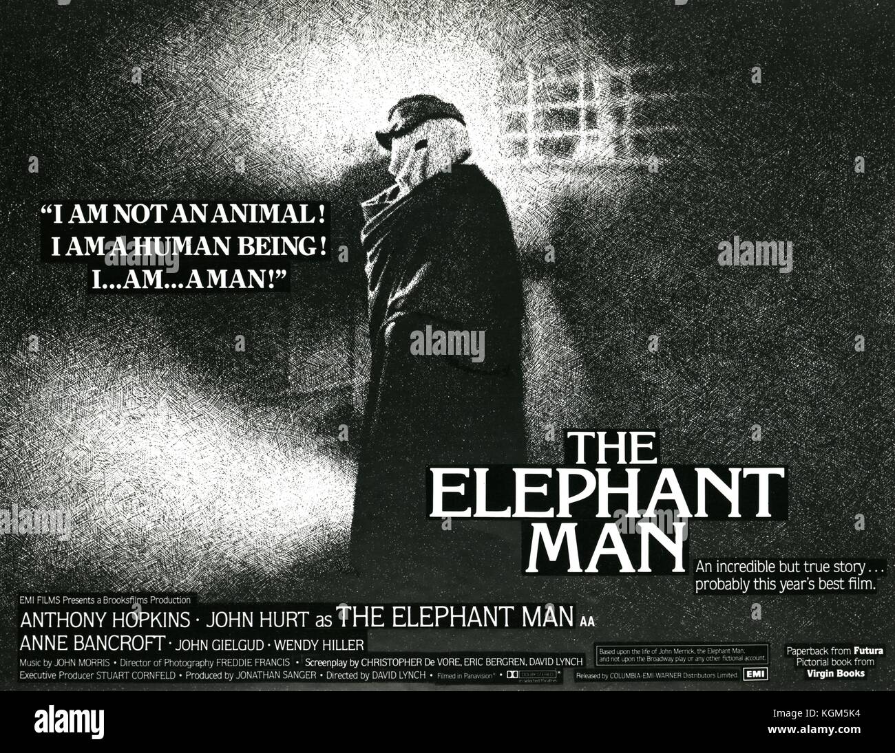 The Elephant Man (1980) , John Hurt Date: 1980 Stock Photo - Alamy