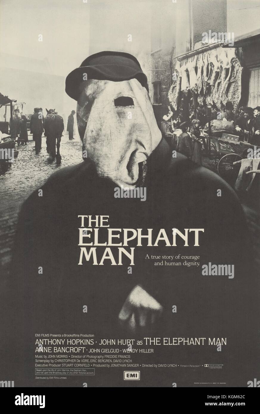 The Elephant Man (1980) , John Hurt Date: 1980 Stock Photo - Alamy