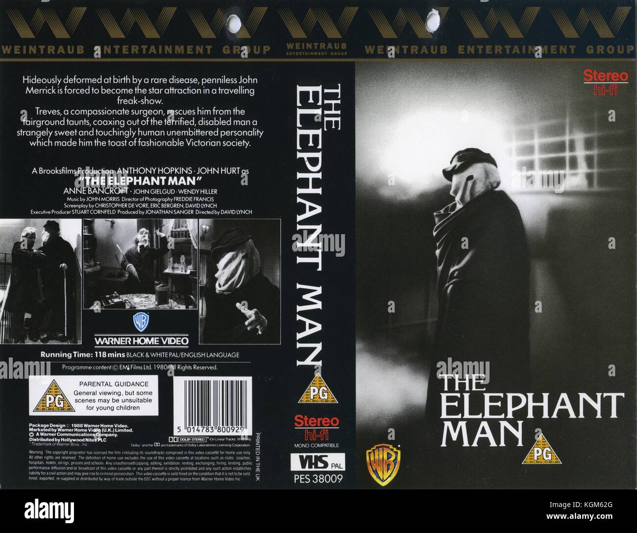 The Elephant Man (1980) , John Hurt Date: 1980 Stock Photo - Alamy