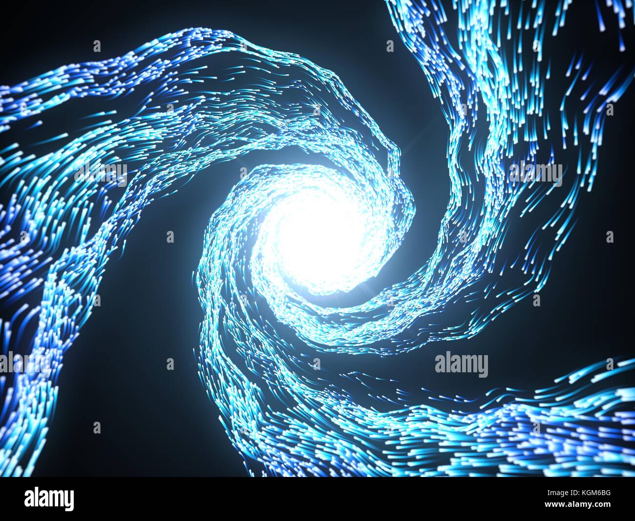 concept of energy particles and light core. 3d illustration Stock Photo ...