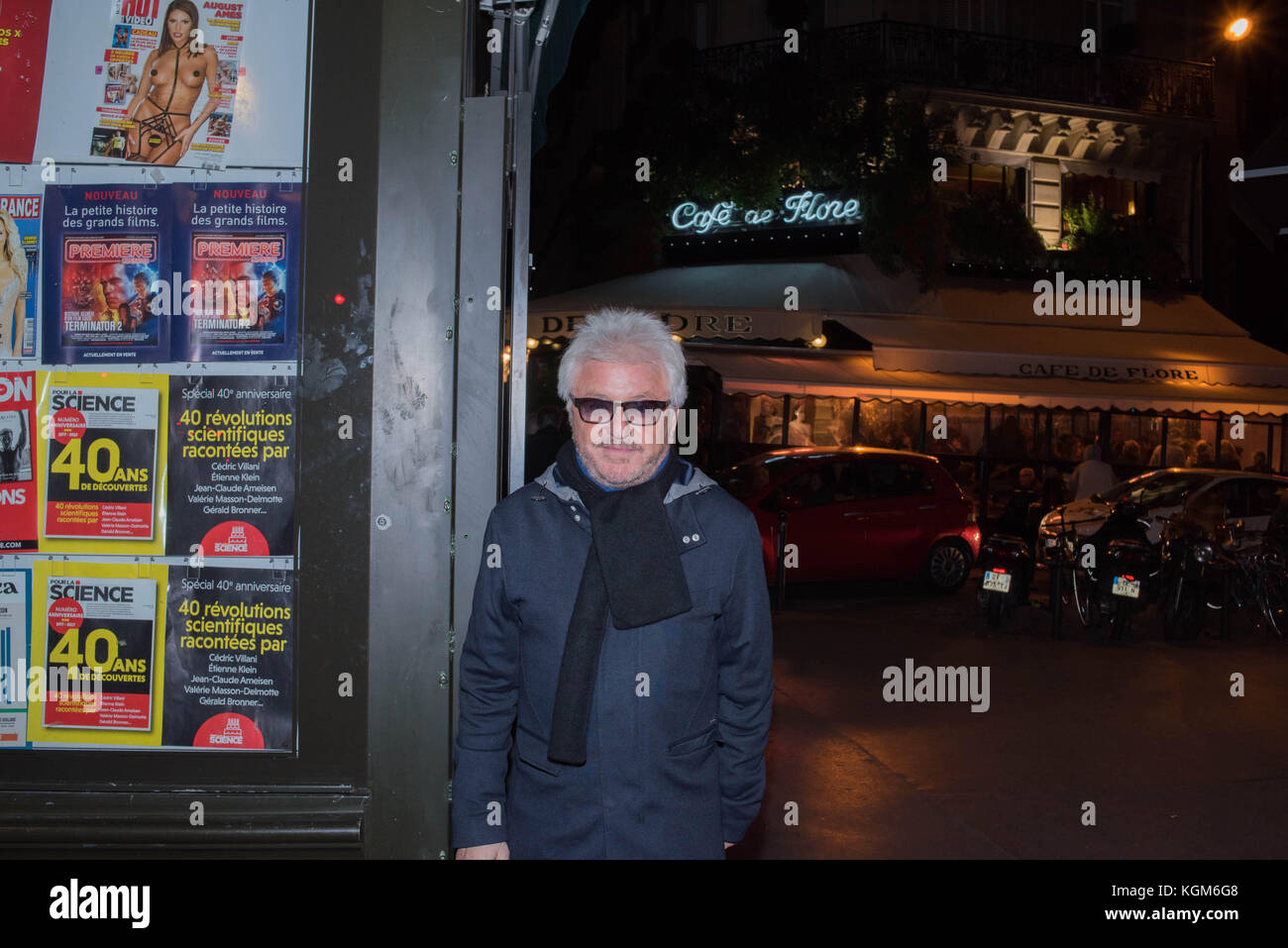 Saint-Germain-des-Prés in Paris- Photo pose - Marc Cerrone, a musician ...