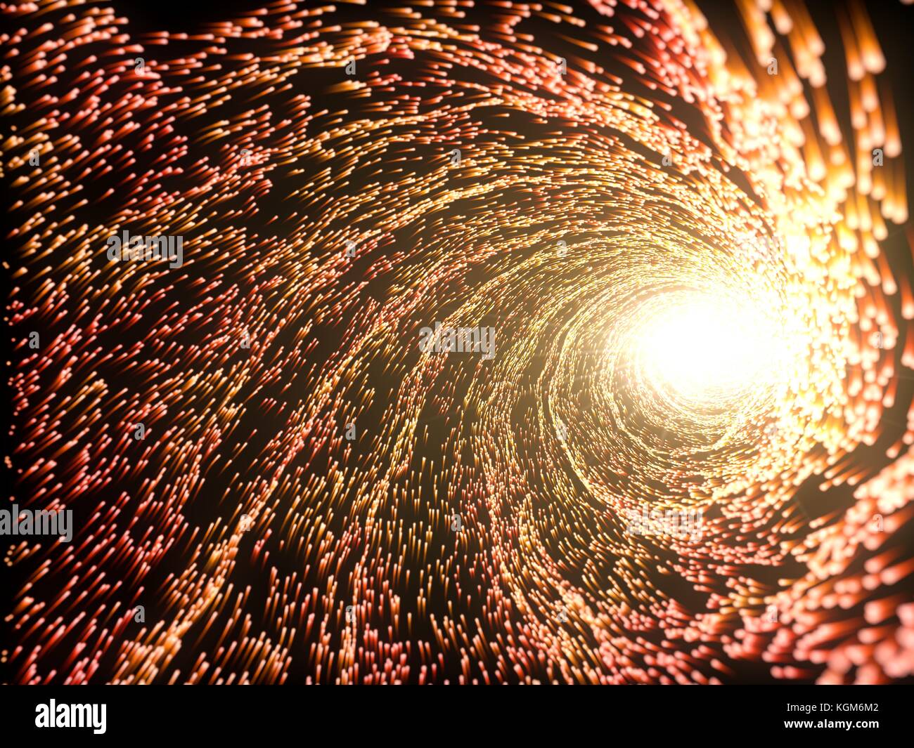 concept of energy particles and light core. 3d illustration Stock Photo ...
